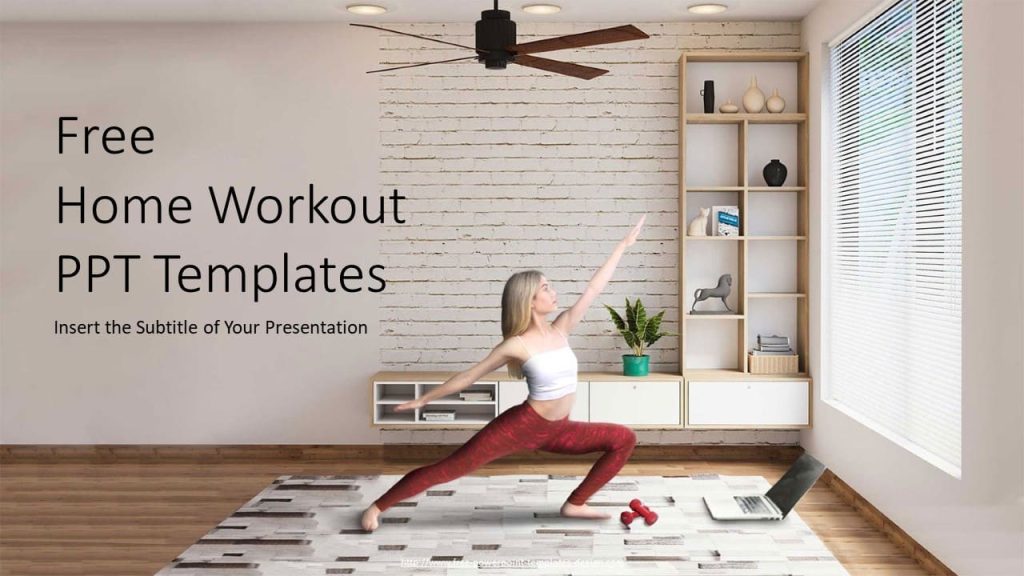 Plantilla PowerPoint: Ejercicios en Casa (Descargar Gratis)